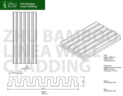 Zhu Bamboo Wall and Ceiling Cladding | Zhubamboo - 100% Pure Bamboo Wood